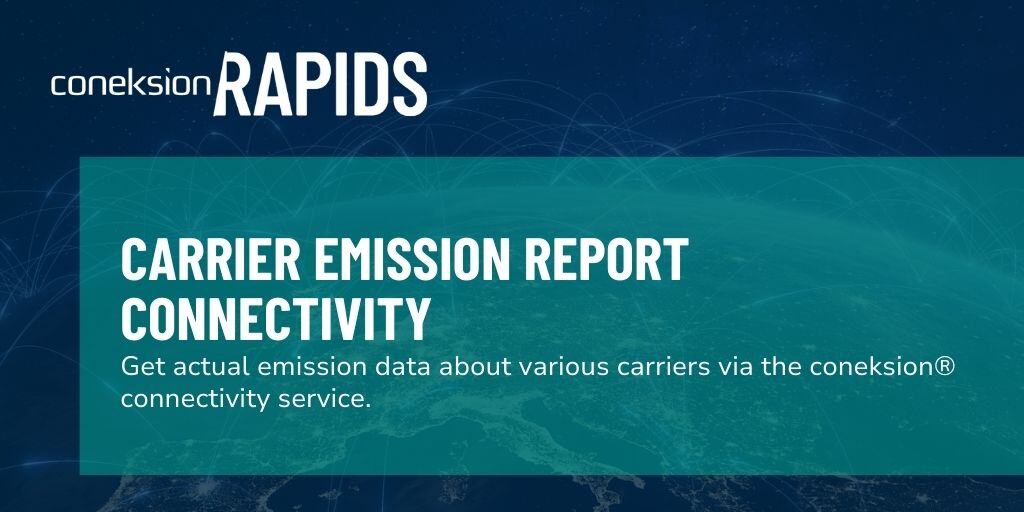 Carrier Emission Report Connectivity | coneksion®